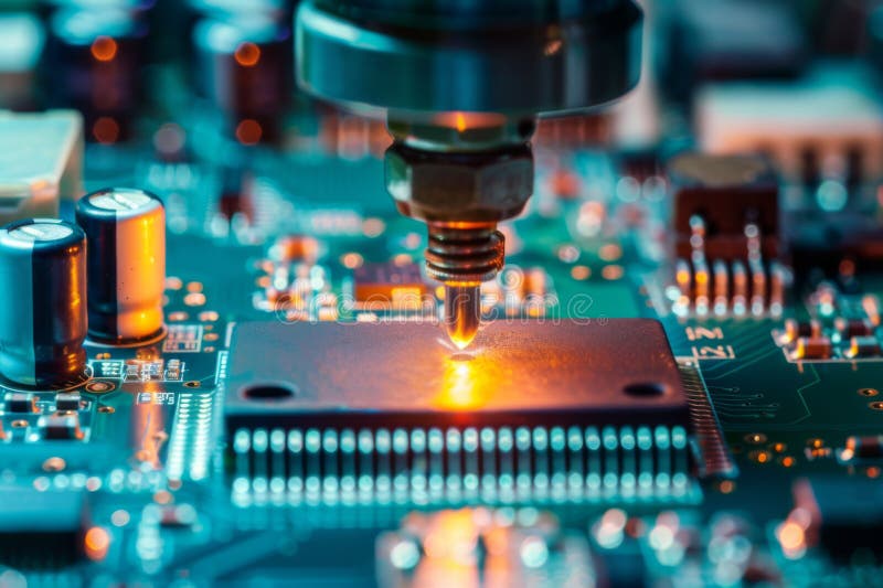 Precision Manufacturing of Advanced Circuit Board Technology Stock ...