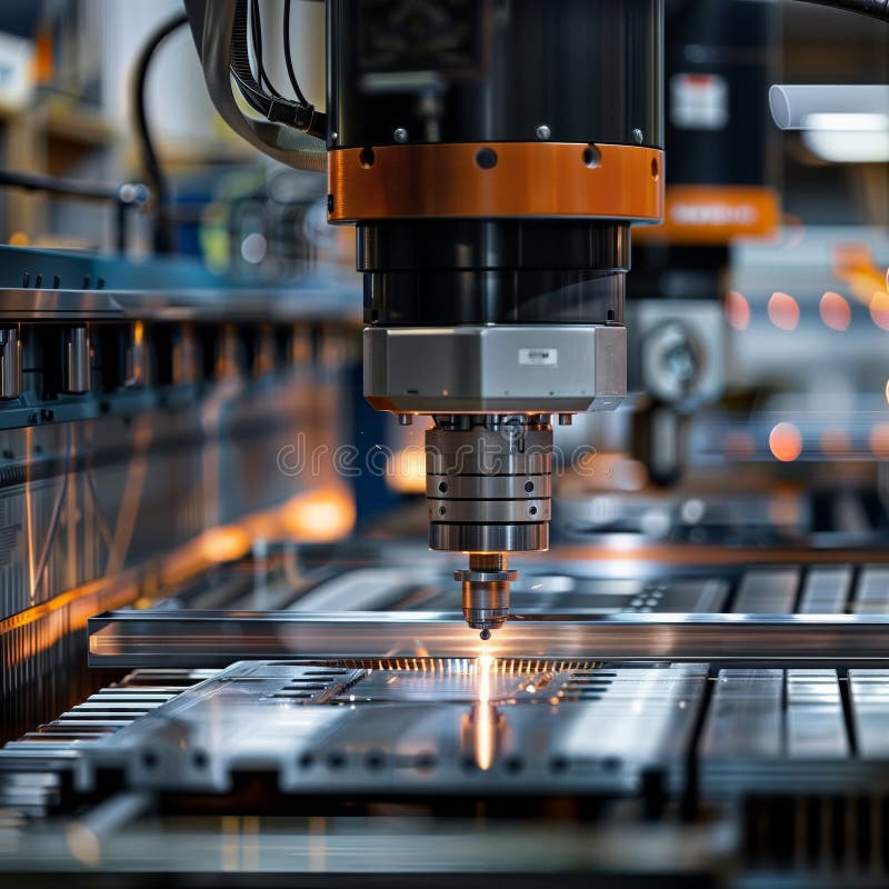 Precision Metal Manufacturing, Generative Ai Stock Illustration ...