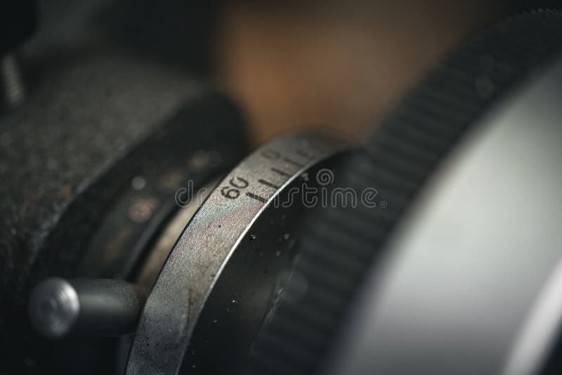 Precision Measurement Adjustment on a Mill Stock Photo - Image of ...