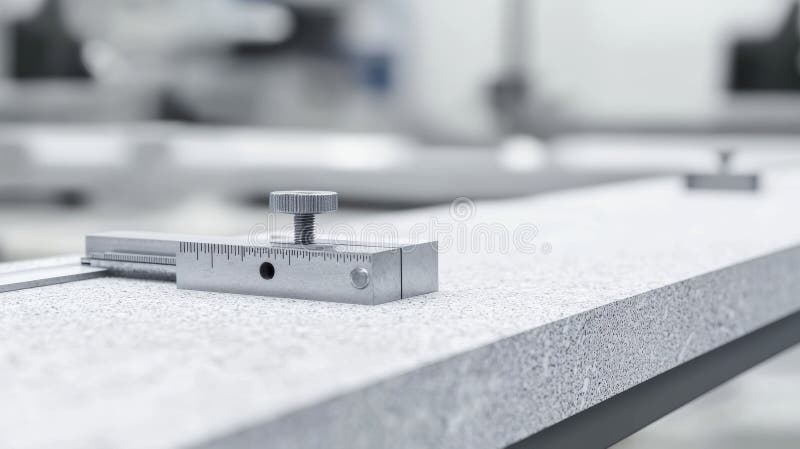 Precision Measuring Tools on Workbench for Quality Control Stock Image ...