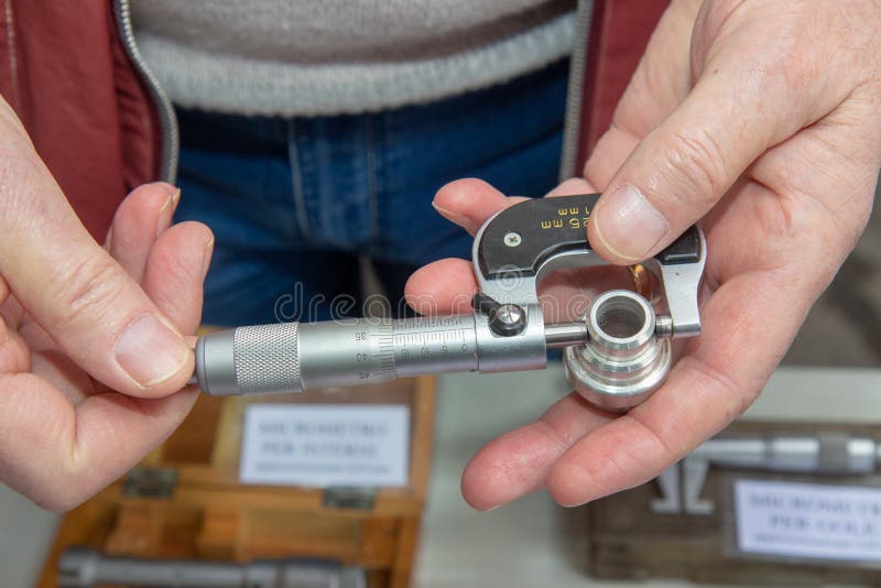 Precision Mechanics Steel Turnings Stock Image - Image of machining ...