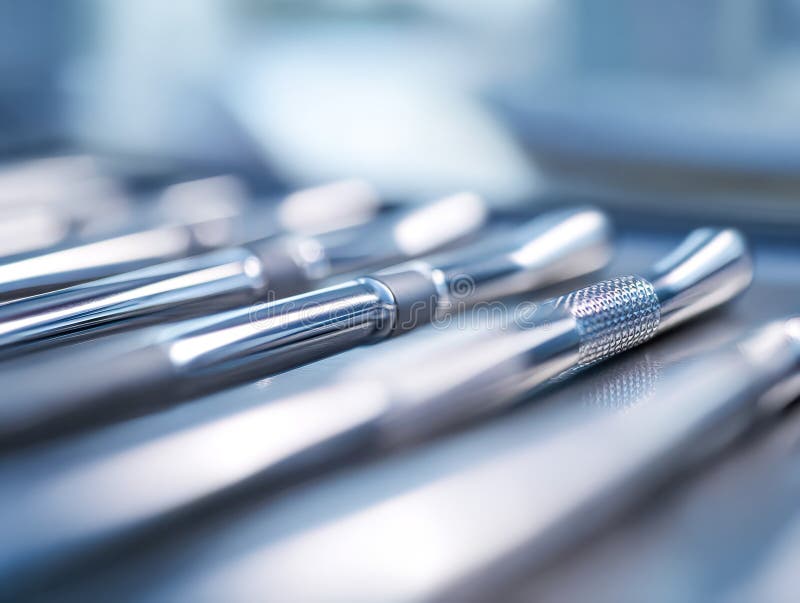 Precision Medical Tools Arranged on a Sterile Surface Stock ...