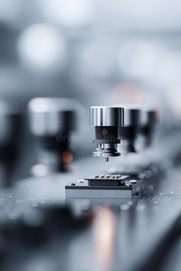 Precision Meets Technology. Industrial Automation Concept. Modern Machinery Assembling ...