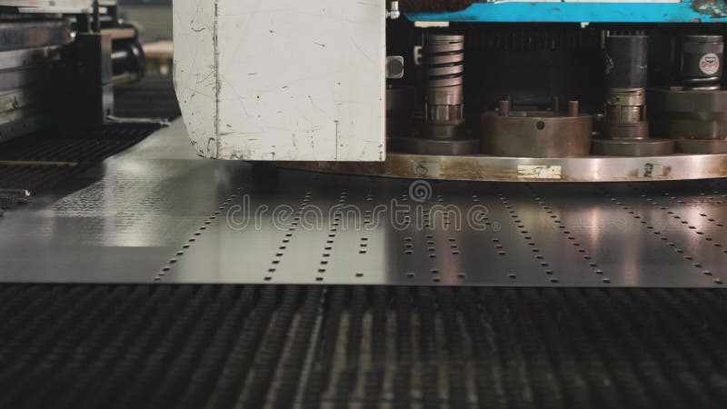 Precision Metal Perforation Process Using Industrial Punching Press ...