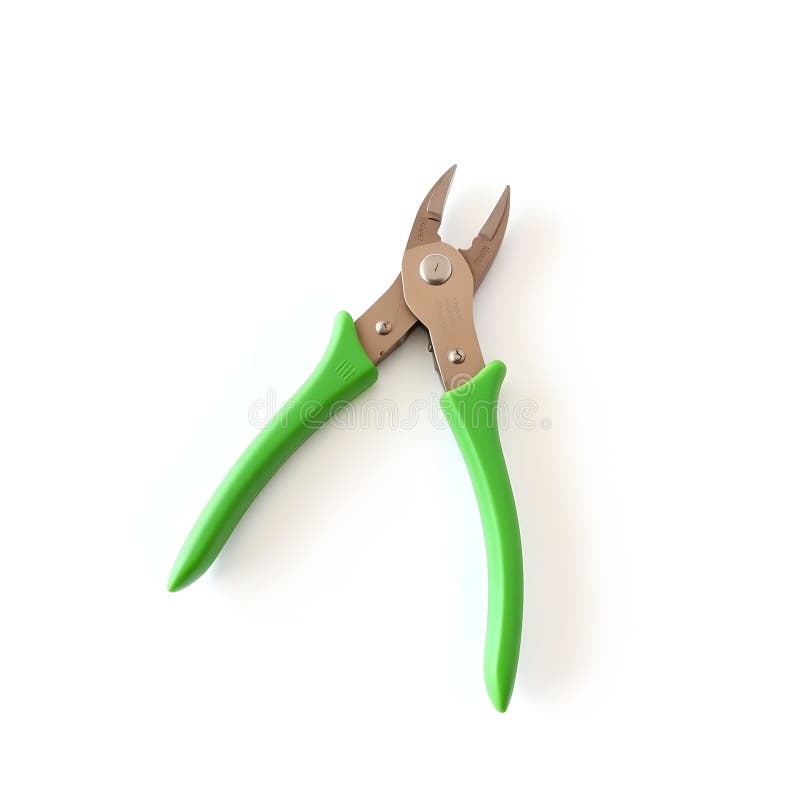 Precision Metal Pliers with Sharp Tips on White Background Stock Photo ...
