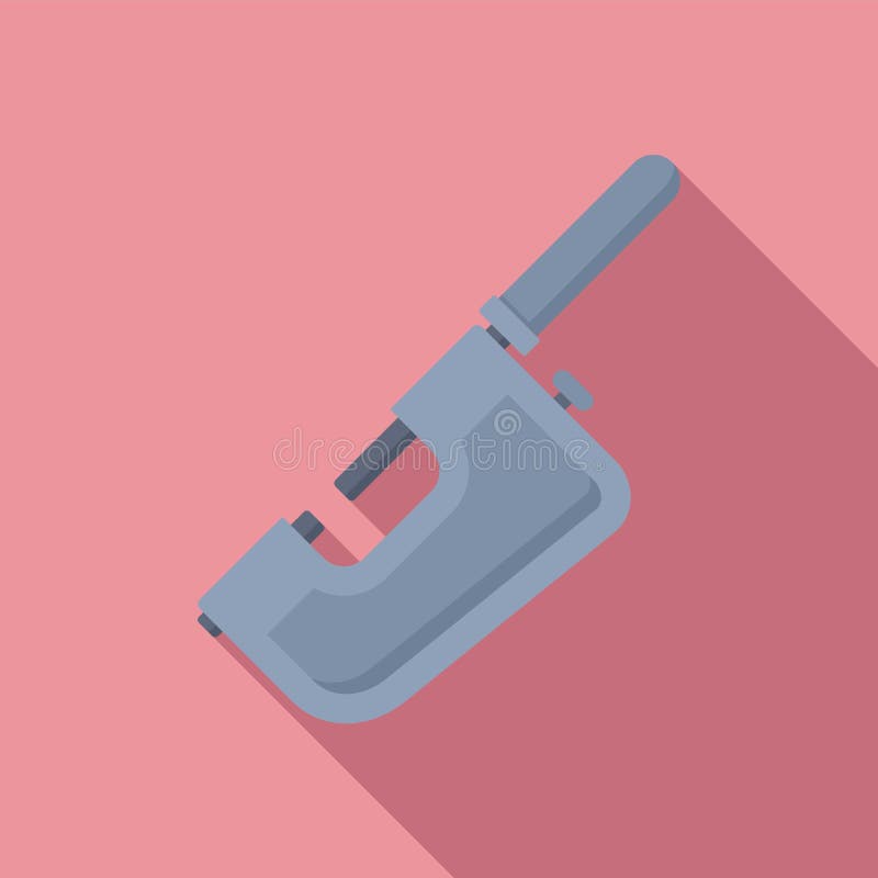 Precision Micrometer Icon Flat Vector. Vernier Caliper Stock Vector ...