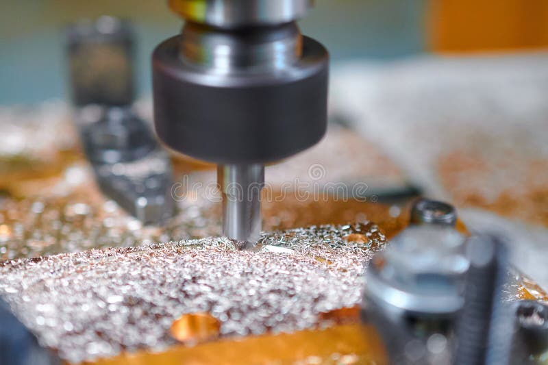 Precision Milling Machine Crafts Intricate Clockwork Components in a ...