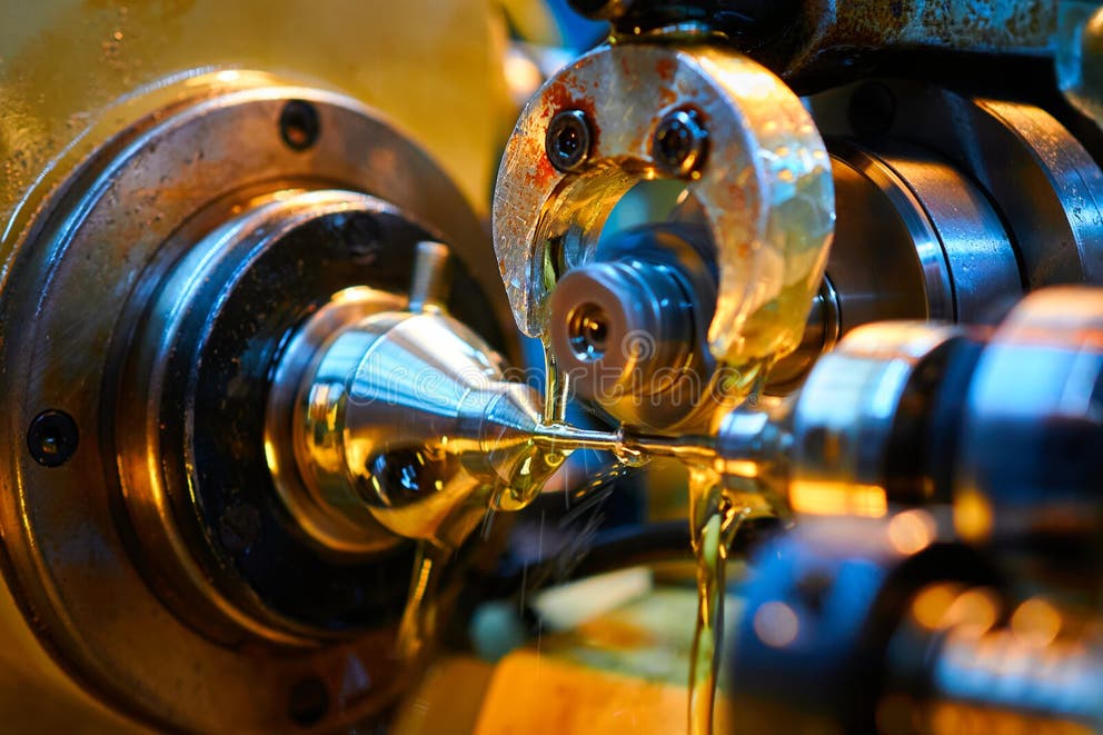 Precision Milling Machine Processes Intricate Clockwork Gears for ...