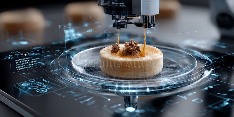 Precision Pastry Production a Culinary Innovation Stock Illustration ...