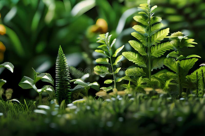 Precision Plants Close Up of Precision Plants with Detailed Real Stock ...