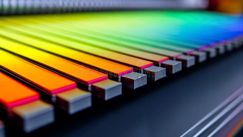 Precision Plotter Printing Calibrating Cmyk Heads Spectrum Ink Across ...