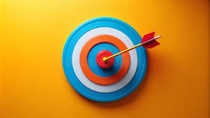 Precision and Purpose: a Bold, Abstract Target with a Striking Arrow AI ...