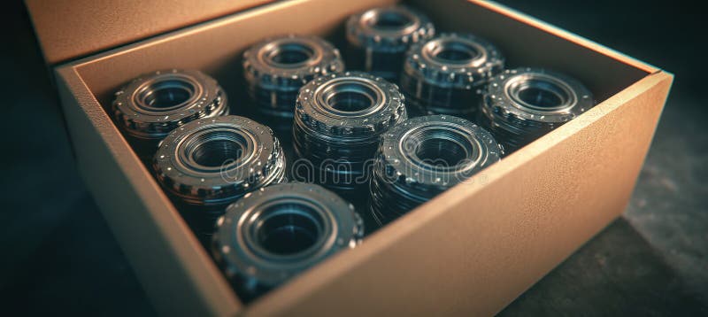 Precision Radial Ball Bearings Essential Engineering Components Neatly ...