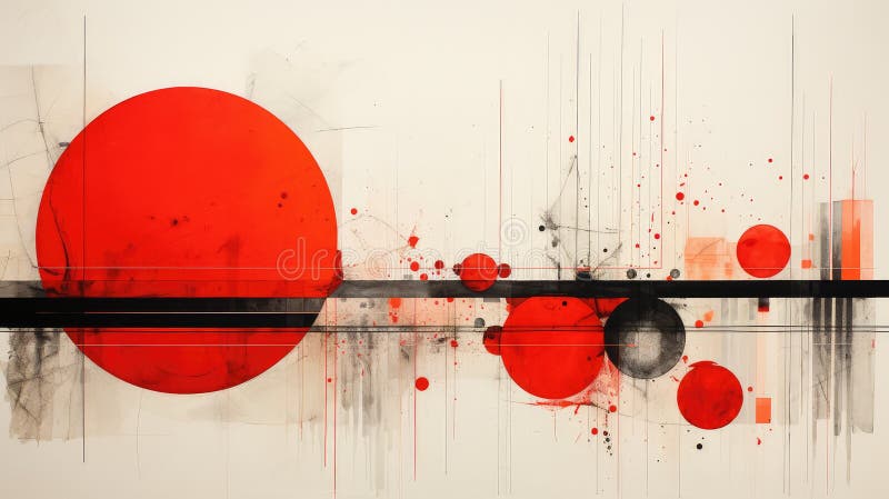 Precision red circle line stock illustration. Illustration of shapes ...