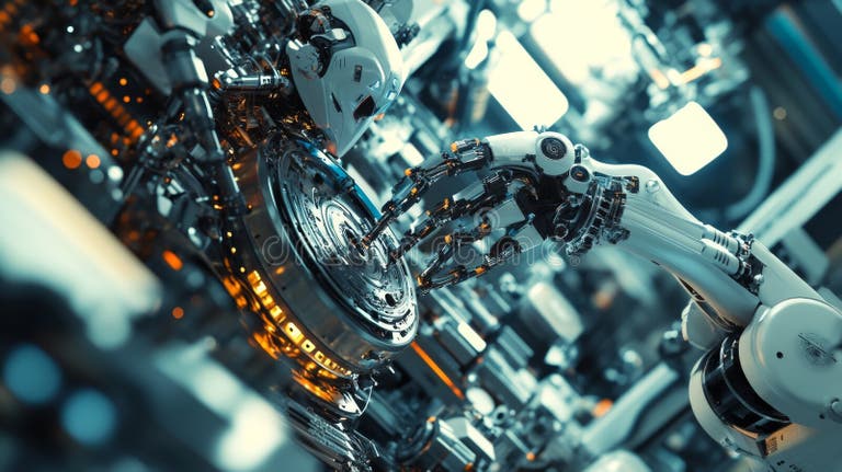 Precision Robot Executing Intricate Tasks in Futuristic Environment ...