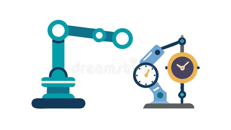 Precision Robotics for Complex Time Tasks, Vector Design Generative AI ...