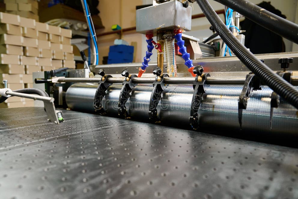 Precision Rollers in Action at a Cardboard Box Manufacturing Plant ...