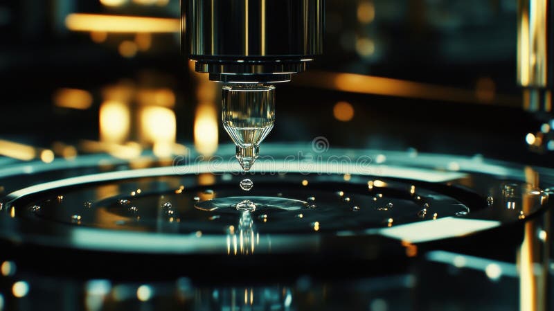Precision in Scientific Liquid Dispensing Technology Stock Image ...