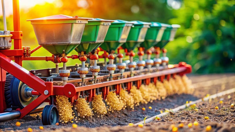 Precision Seed Sowing Machine with Hopper and Distribution System ...