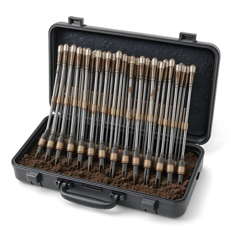 Precision Soil Sampling Probes in Protective Case for Scientific ...