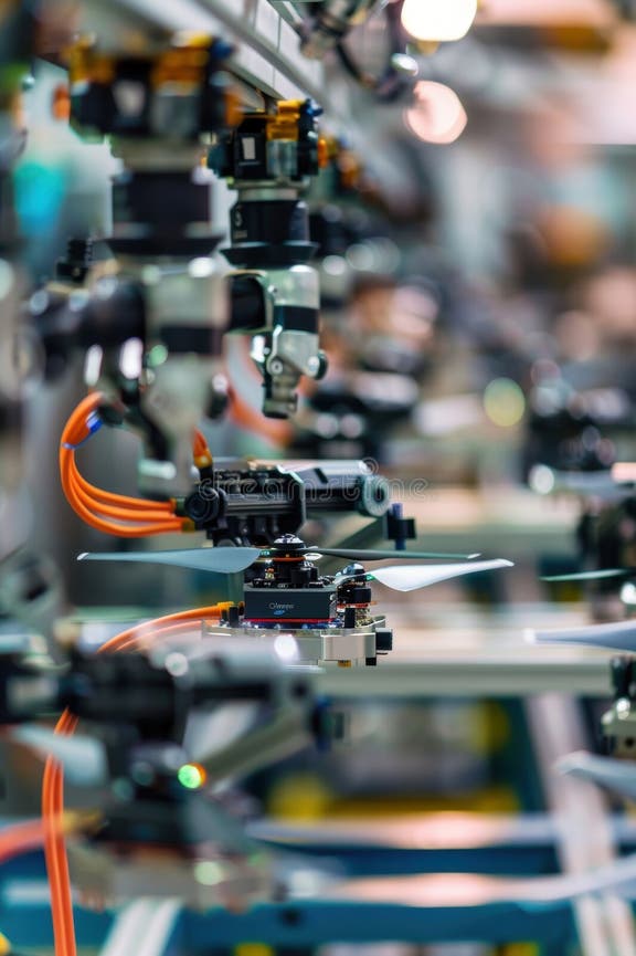 Precision and Speed in High-Tech Drone Assembly with Robotic Arms on ...