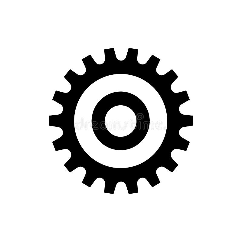 Precision Sprocket Gear Icon Stock Vector - Illustration of intricate ...