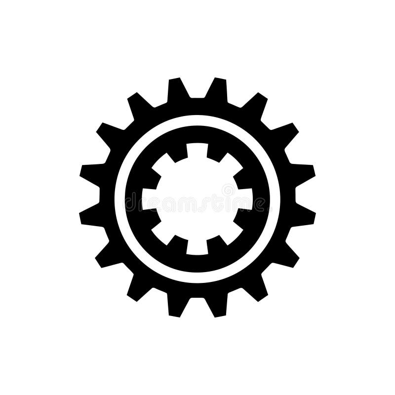 Precision Sprocket Gear Icon Stock Vector - Illustration of sprocket ...