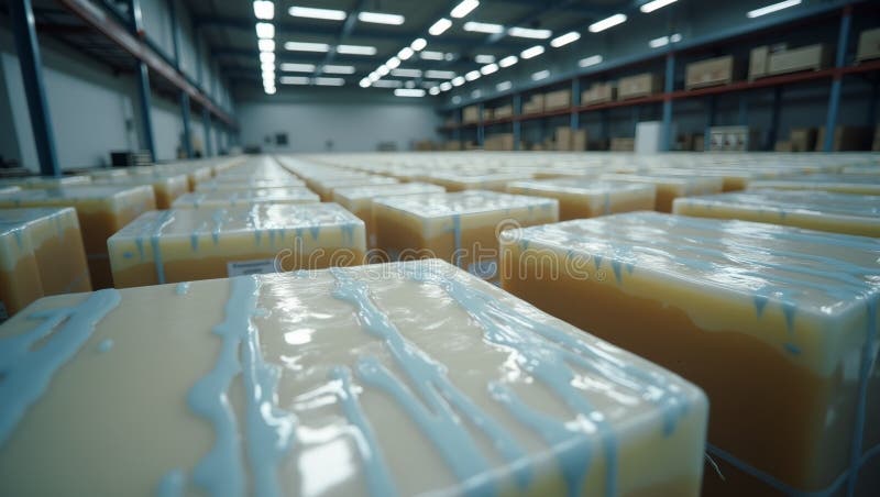 Precision Storage Rows of Sealed Containers in Warehouse Stock ...