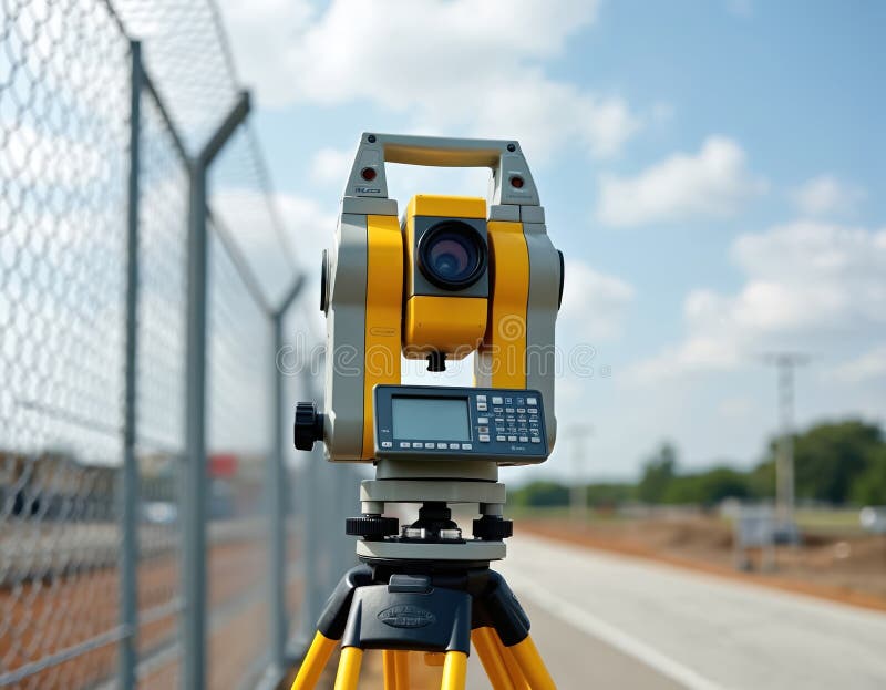 Precision Surveying Tool 3D Laser Scanner on Tripod Performs Area ...
