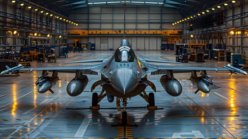 Precision and Symmetry: Servicing a Fighter Jet. Concept Aircraft ...