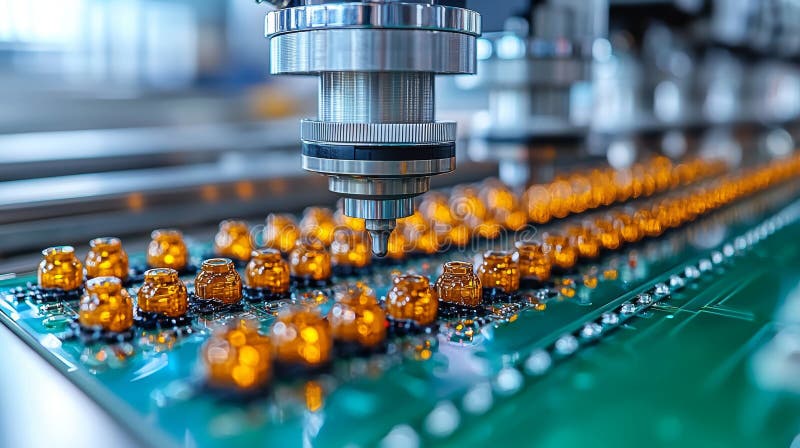 Precision Systems for Placing Components on Circuit Boards Stock ...