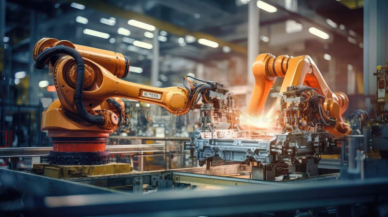 Precision Technology Manufacturing Stock Illustration - Illustration of ...