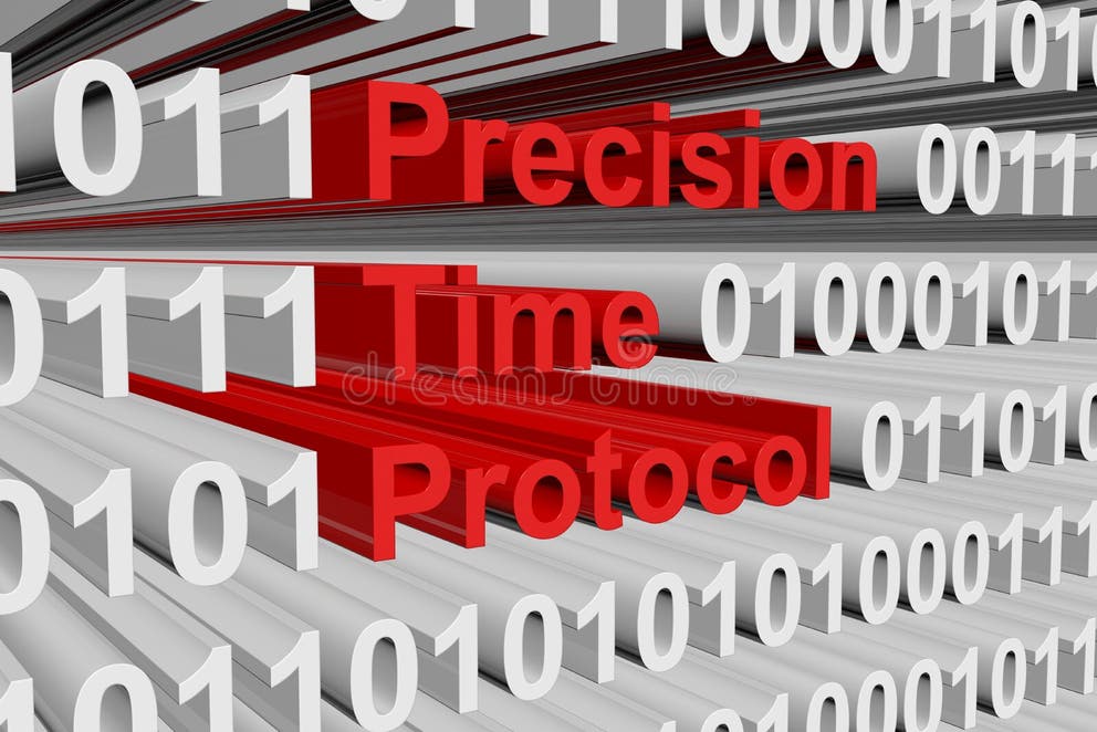 Precision Time Protocol stock illustration. Illustration of render ...