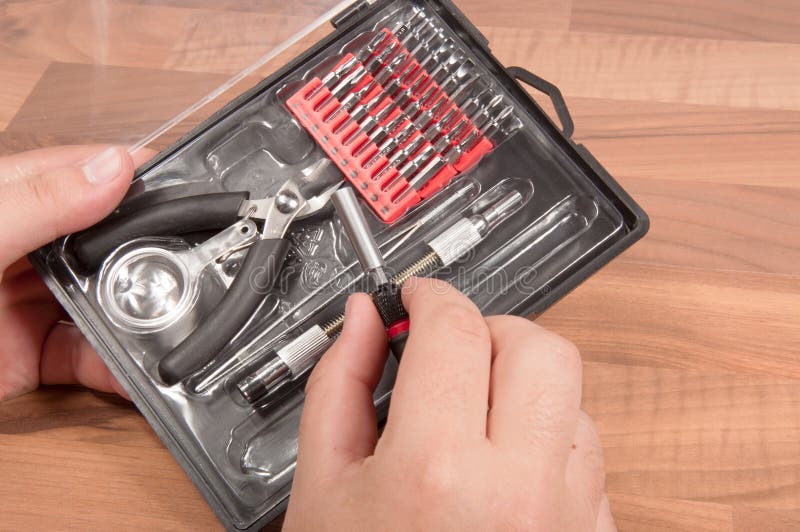 Precision Tool Kit stock photo. Image of workshop, work - 61882302