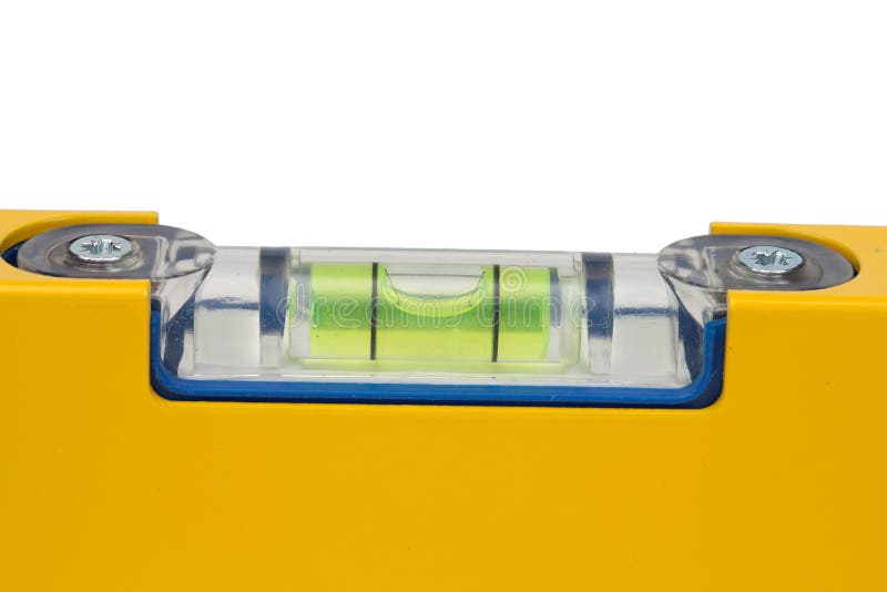Precision Tool: a Yellow Level Stock Photo - Image of measuring ...