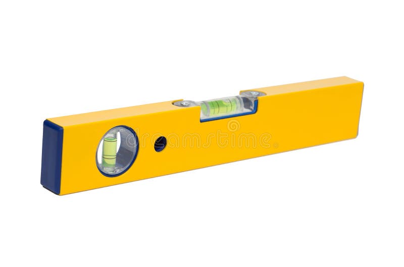 Precision Tool: a Yellow Level Stock Photo - Image of measuring ...
