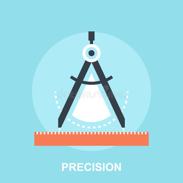 Precision Vector Illustration Concept Stock Vector - Illustration of ...
