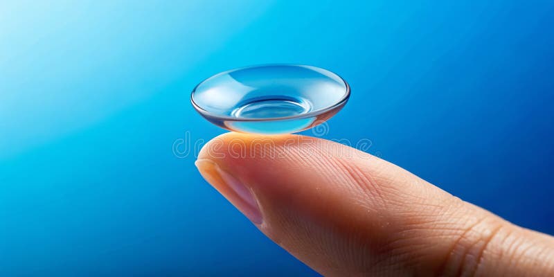 Precision Vision Correction a Closeup of a Contact Lens Highlighting ...