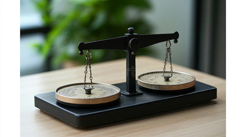 Precision Weight Scale with Measuring Scale - Accuracy Concept Stock ...