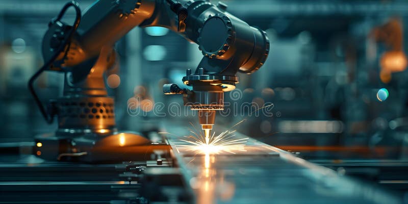Precision Welding in Manufacturing Plant with Robotic Arm and HUD ... Precision Welding in Manufacturing Plant with Robotic Arm and HUD ...