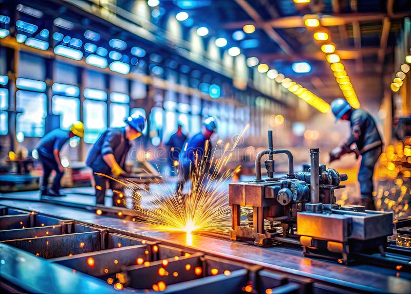 Precision Welding in a Modern Factory a TiltShift Perspective on Steel ...