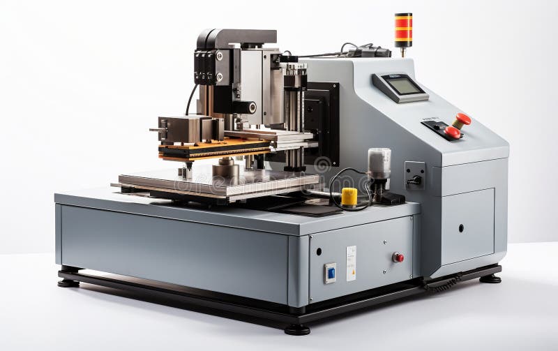 Precision Wire EDM Machining Isolated on Transparent Background. Stock ...