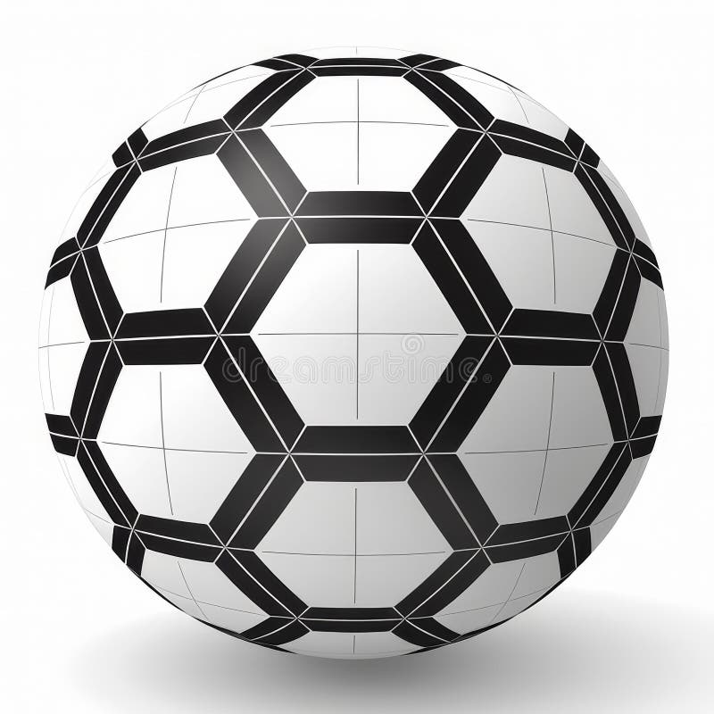 Precisioncrafted Soccer Ball in a Sleek Grid Design, Ai Generated Stock ...