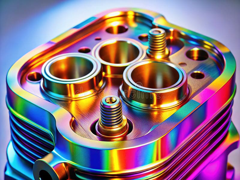 PrecisionEngineered Cylinder Head a Pristine Example of Automotive ...