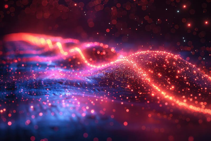 Precisionist Digital Lightscape - Abstract Background with Blurred ...