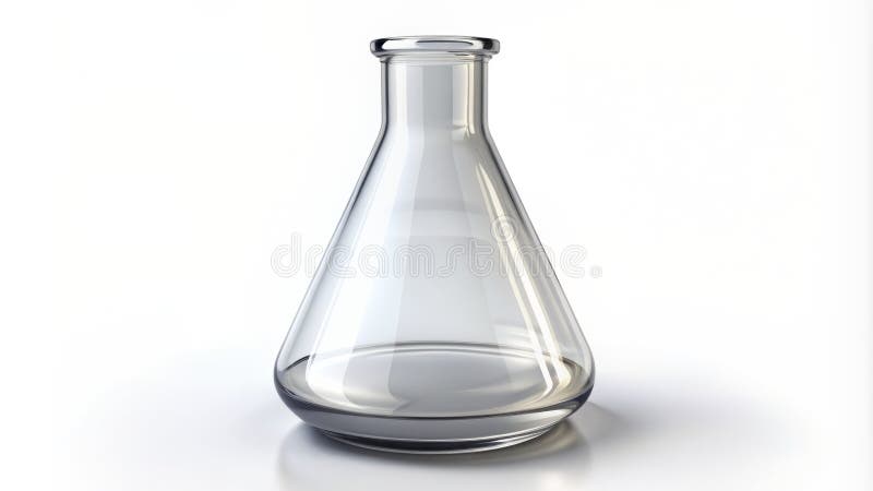 PrecisionRendered Conical Glass Laboratory Flask a HighQuality 3D Model ...