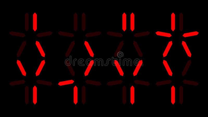 Predator Countdown, Digital Clock and Alien Numbers Stock Illustration ...