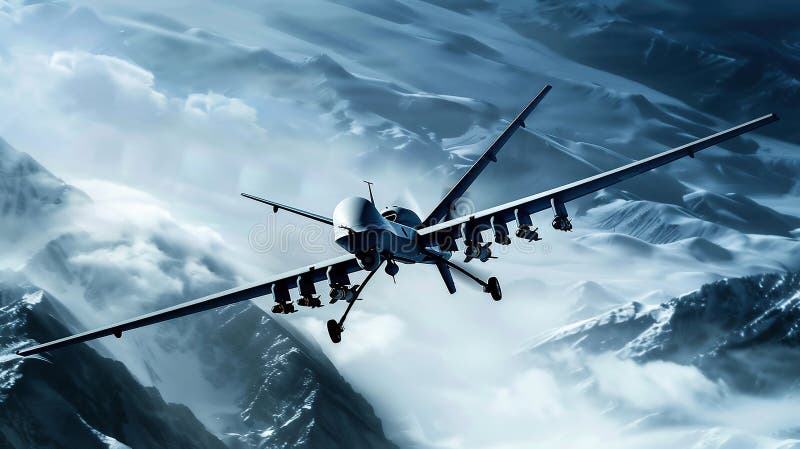 Predator Drone in Flight: Majestic View of a Military Drone Soaring ...