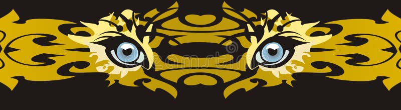 Predator eyes stock vector. Illustration of decal, closeup - 25169313