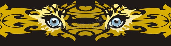 Predator eyes stock vector. Illustration of decal, closeup - 25169313